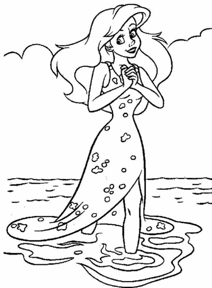25 Free Ariel Coloring Pages for Kids and Adults