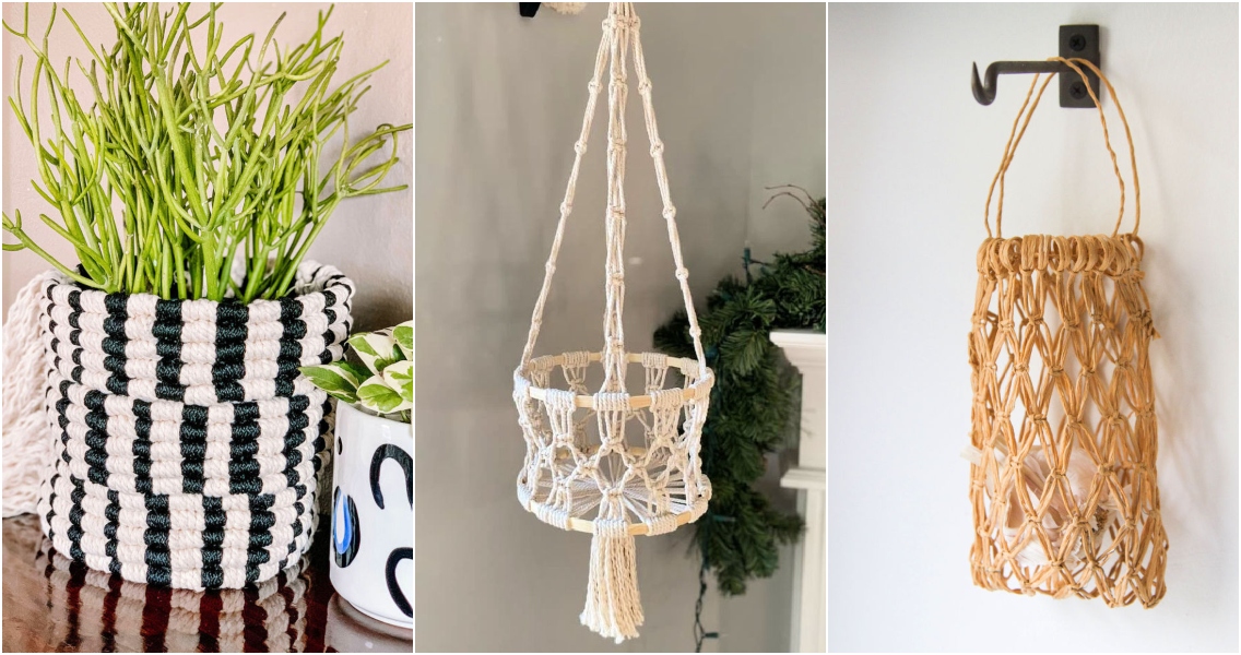 Free DIY Macrame Basket Pattern - Blitsy