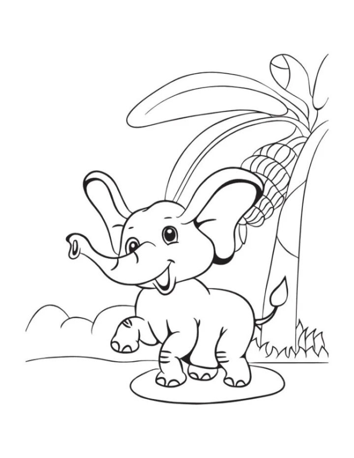 25 Free Elephant Coloring Pages for Kids and Adults