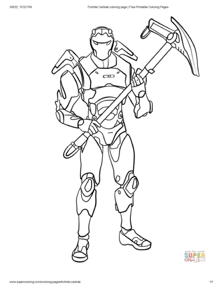 25 Free Fortnite Coloring Pages for Kids and Adults