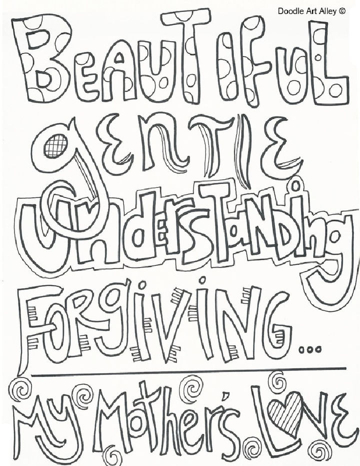 25 Free Mother's Day Coloring Pages for Kids and Adults
