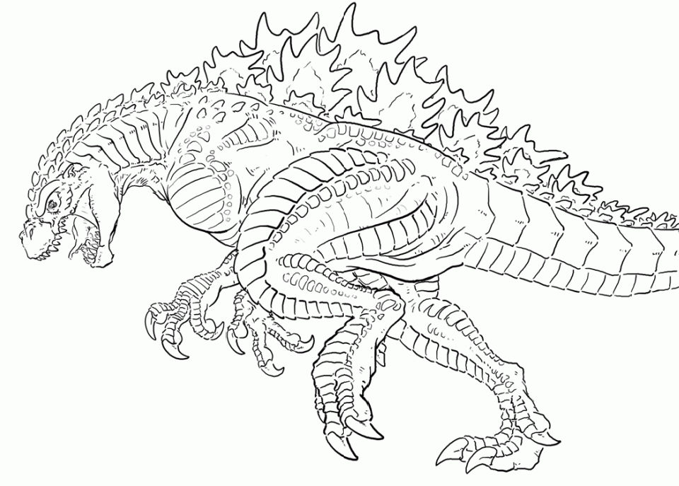 25 Free Godzilla Coloring Pages for Kids and Adults
