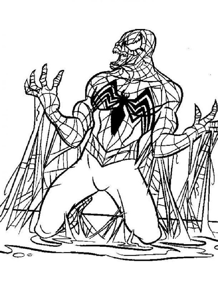 25 Free Venom Coloring Pages for Kids and Adults