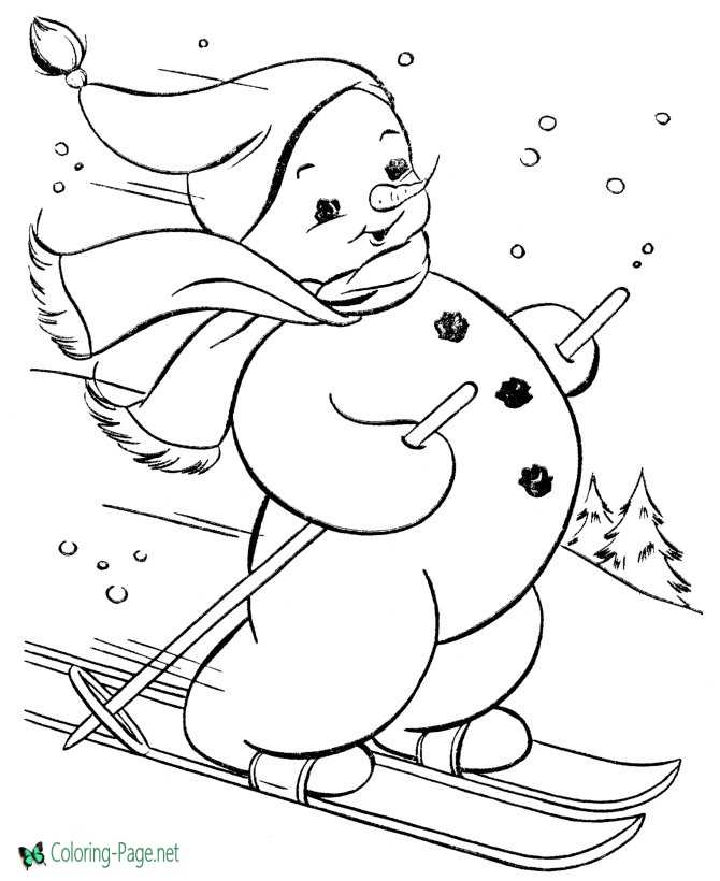 25 Free Snowman Coloring Pages for Kids and Adults