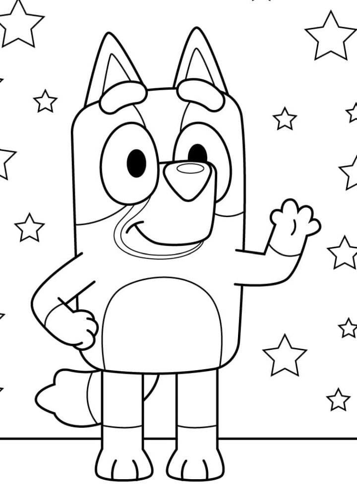 25 Free Bluey Coloring Pages for Kids and Adults