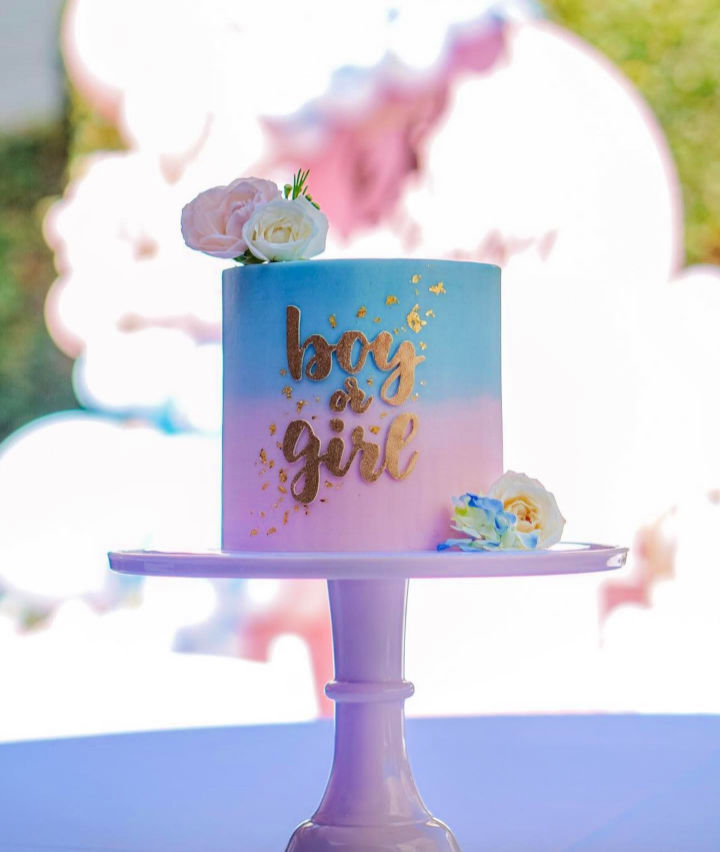 25 Unique Gender Reveal Cake Ideas - Blitsy