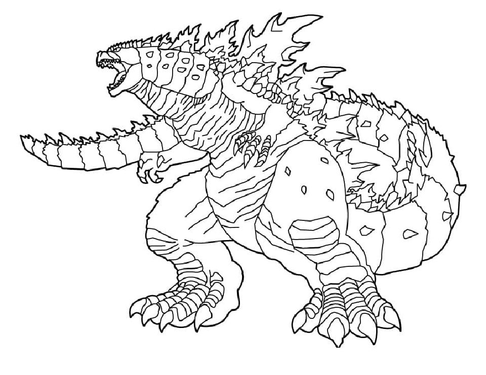 25 Free Godzilla Coloring Pages for Kids and Adults