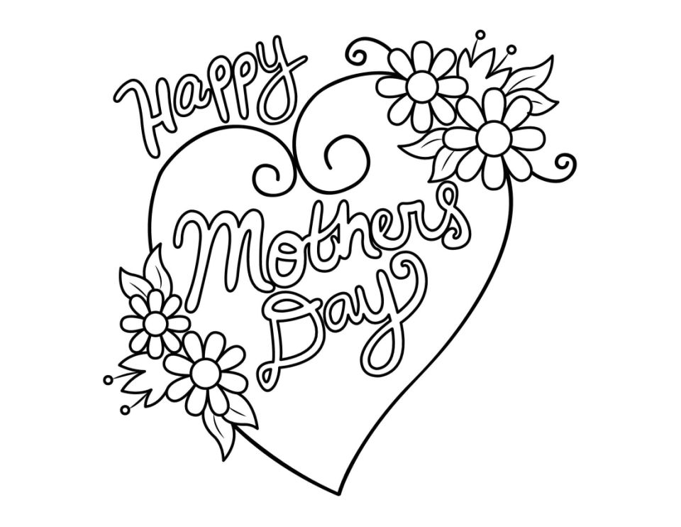 25 Free Mother's Day Coloring Pages for Kids and Adults