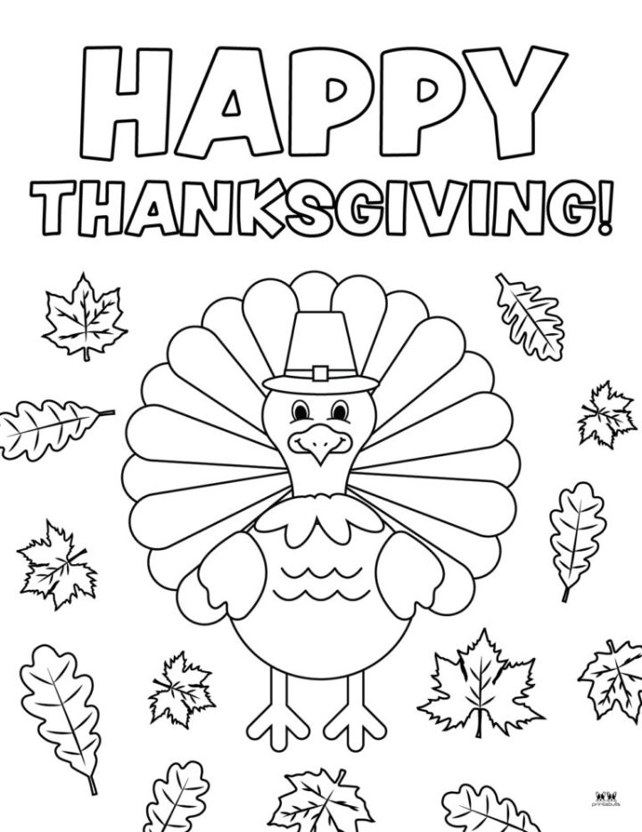 40 Free Thanksgiving Coloring Pages for Kids and Adults