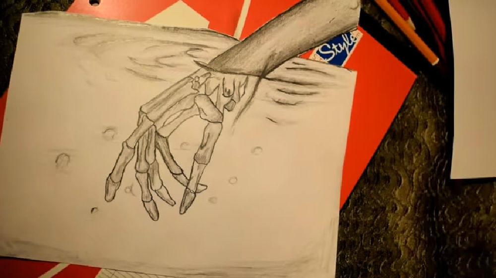 20 Skeleton Hand Drawing Ideas - How to Draw a Skeleton Hand