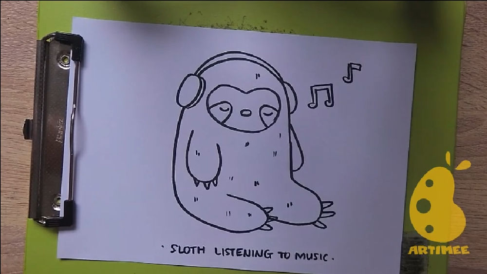 25 Easy Sloth Drawing Ideas - How to Draw a Sloth
