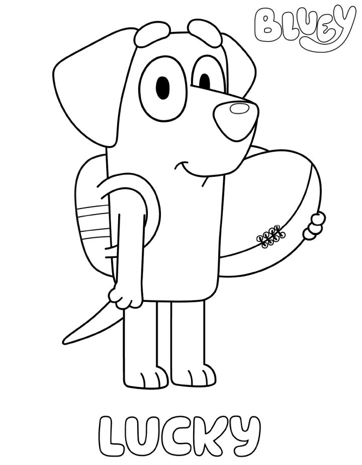 25 Free Bluey Coloring Pages for Kids and Adults