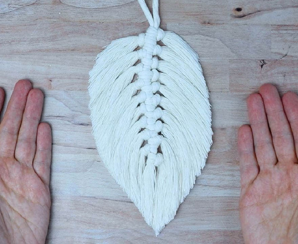 How to Make Macrame Feathers - Blitsy