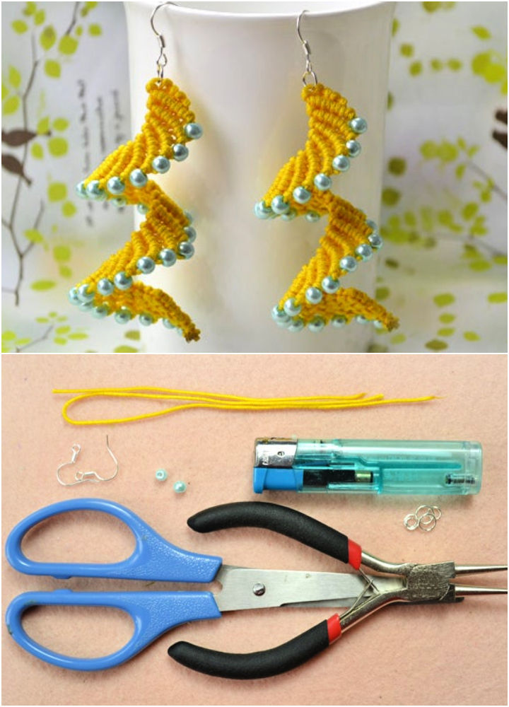 Simple DIY Macrame Earrings - Blitsy