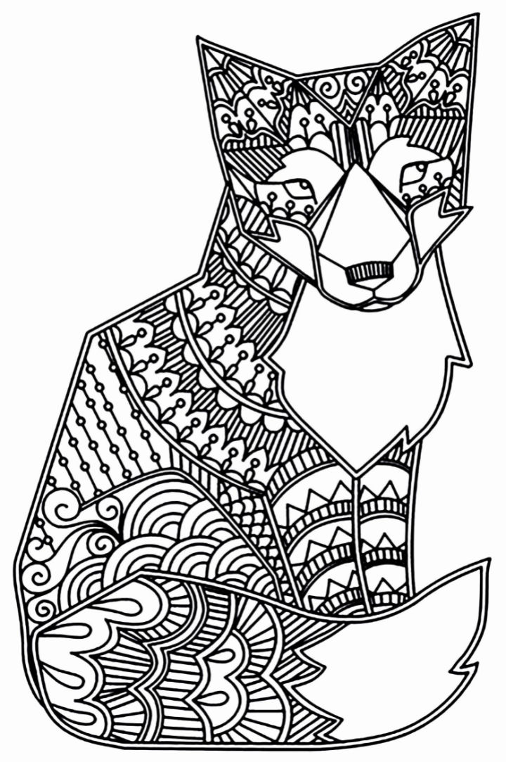 25 Free Fox Coloring Pages for Kids and Adults - Blitsy