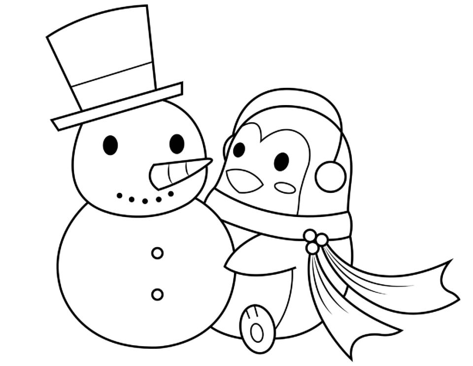 25 Free Snowman Coloring Pages for Kids and Adults