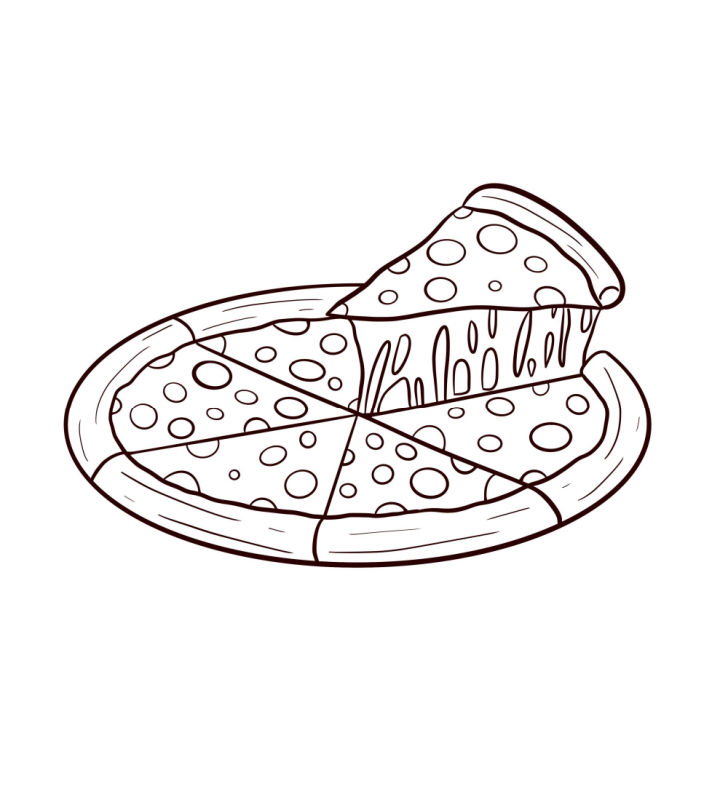 25 Free Pizza Coloring Pages for Kids and Adults - Blitsy
