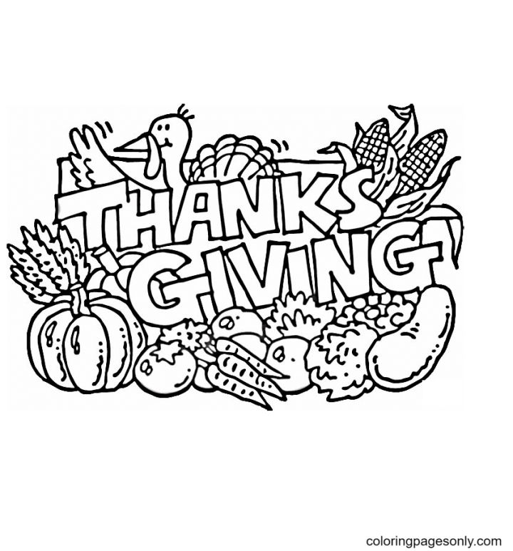 40 Free Thanksgiving Coloring Pages for Kids and Adults