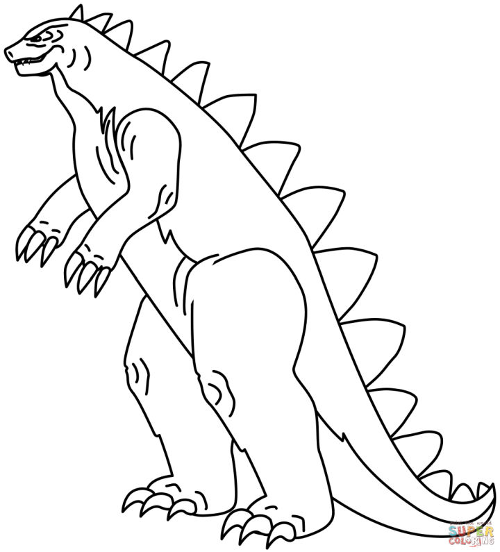 25 Free Godzilla Coloring Pages for Kids and Adults