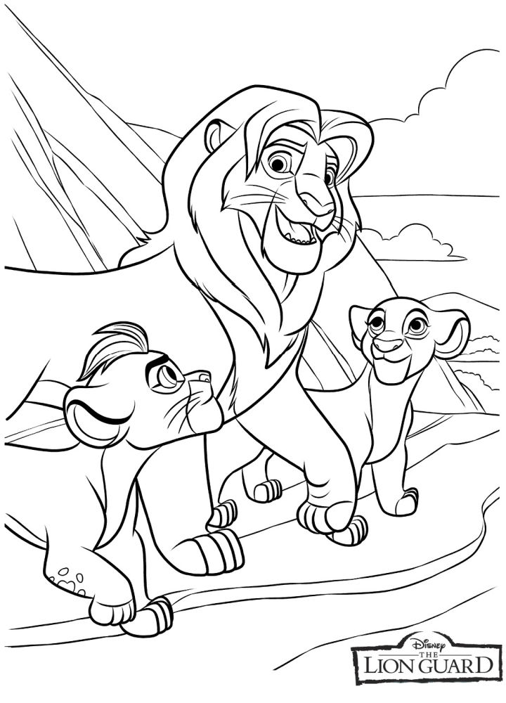 25 Free Lion Guard Coloring Pages for Kids and Adults