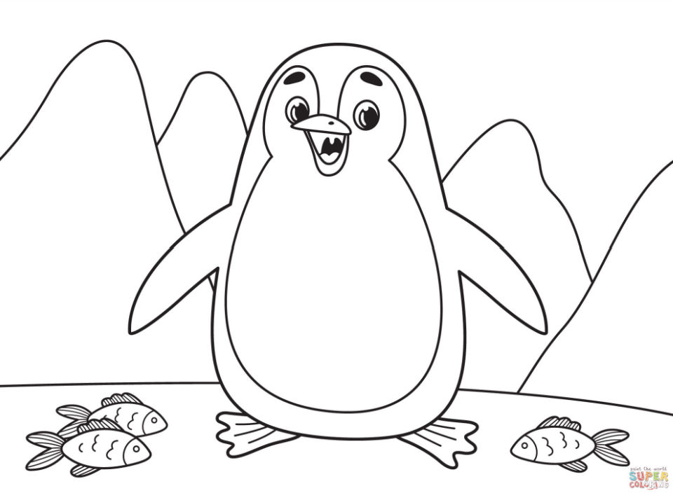 25 Free Penguin Coloring Pages for Kids and Adults