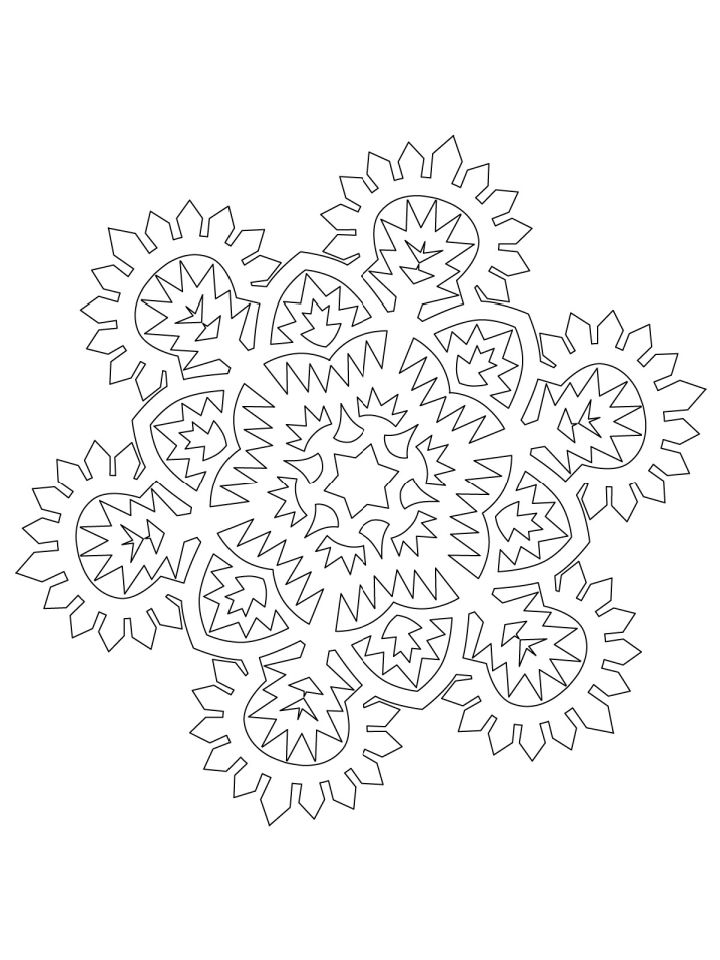 25 Free Snowflake Coloring Pages for Kids and Adults