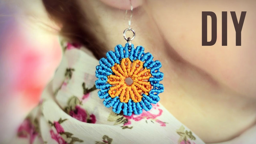 Simple DIY Macrame Earrings - Blitsy