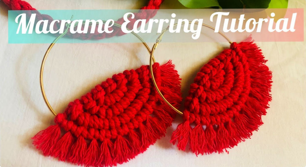 Simple DIY Macrame Earrings - Blitsy