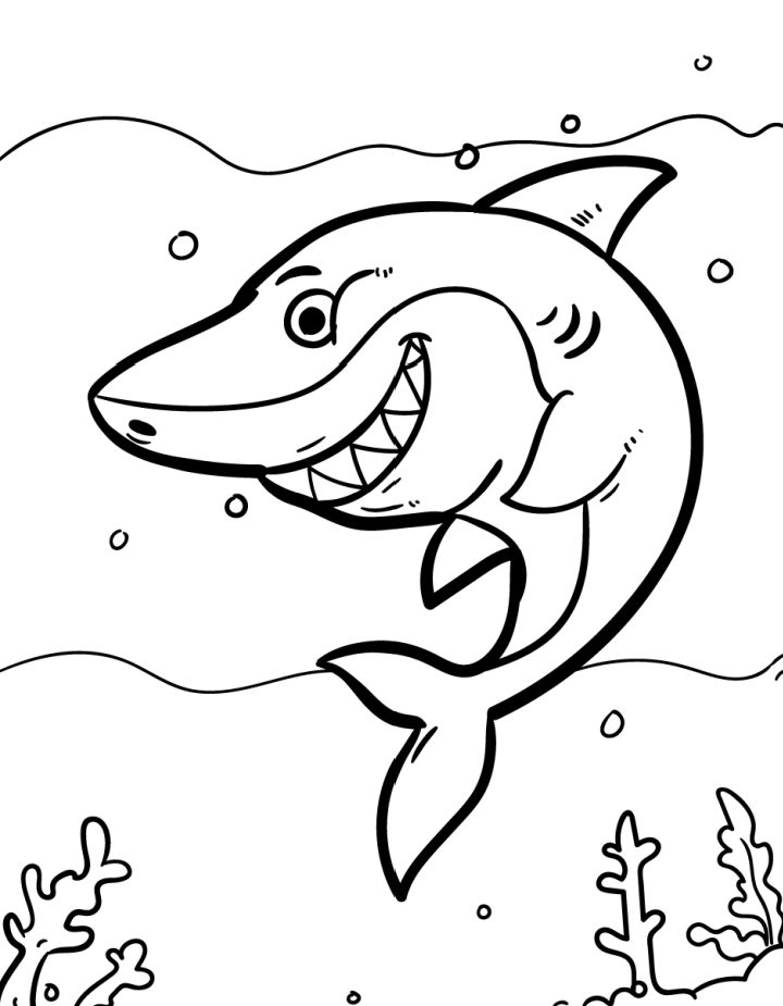25 Free Shark Coloring Pages for Kids and Adults