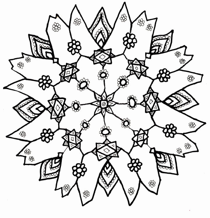 25 Free Snowflake Coloring Pages for Kids and Adults