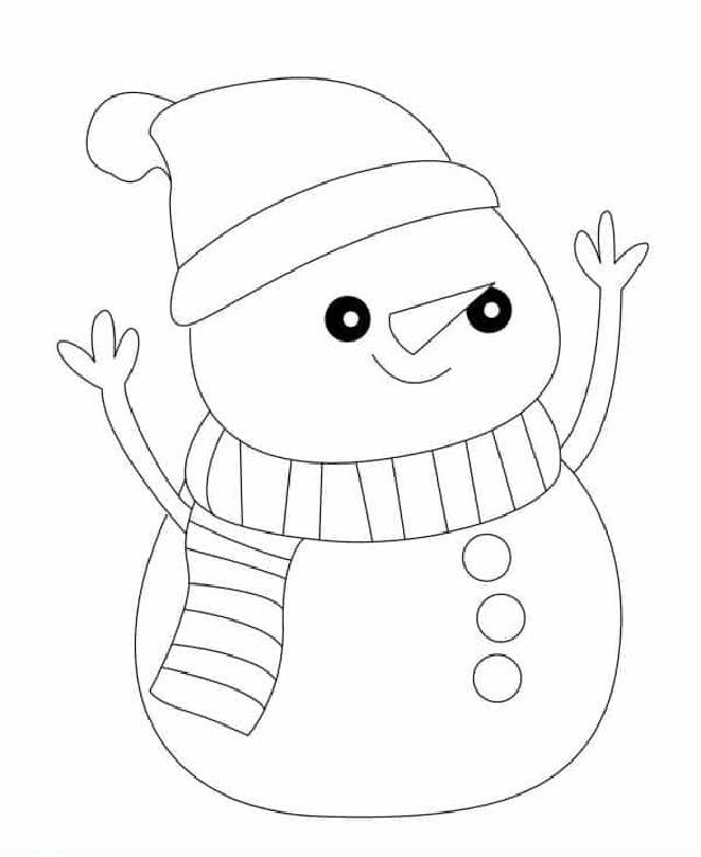 25 Free Snowman Coloring Pages for Kids and Adults
