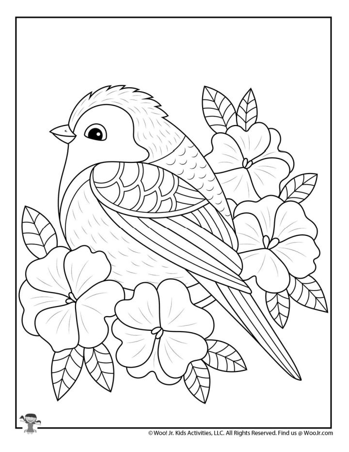 25 Free Spring Coloring Pages for Kids and Adults