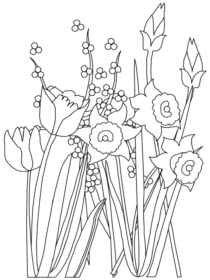 25 Free Spring Coloring Pages for Kids and Adults