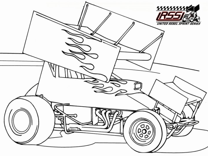 25 Free Race Car Coloring Pages for Kids and Adults