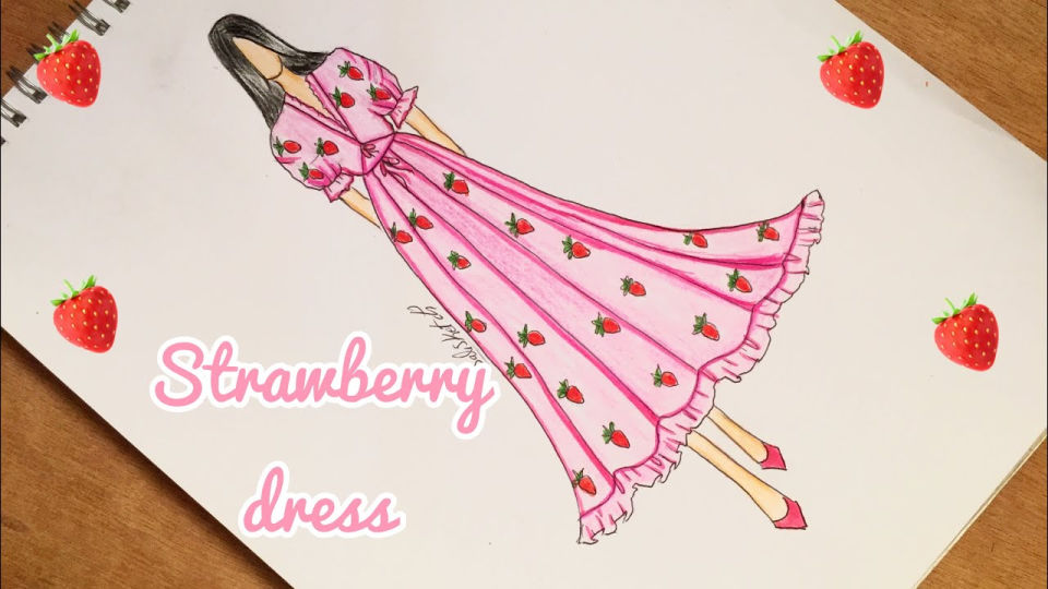 30 Easy Dress Drawing Ideas - How to Draw a Dress