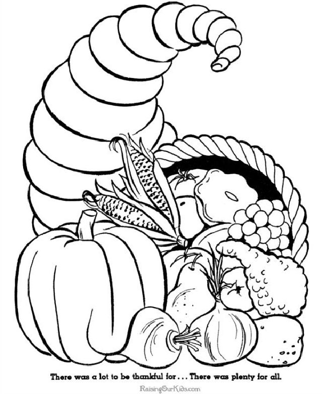 40 Free Thanksgiving Coloring Pages for Kids and Adults