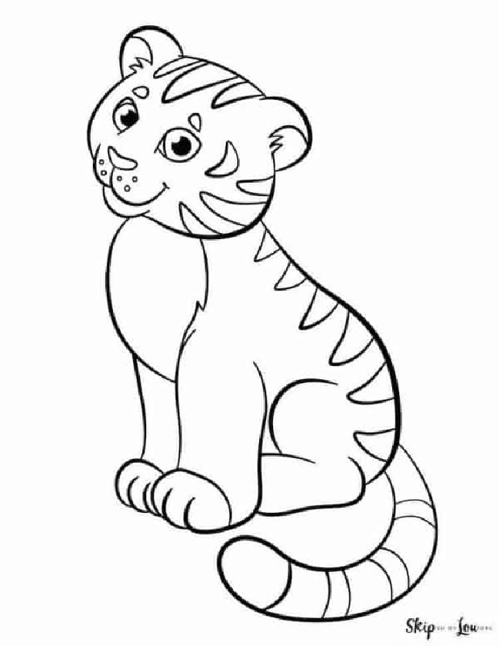 25 Free Tiger Coloring Pages for Kids and Adults - Blitsy