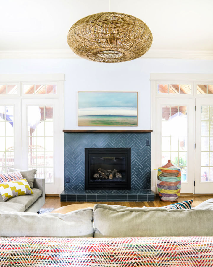 30 Fireplace Tile Ideas That Are Pretty and Practical - Blitsy