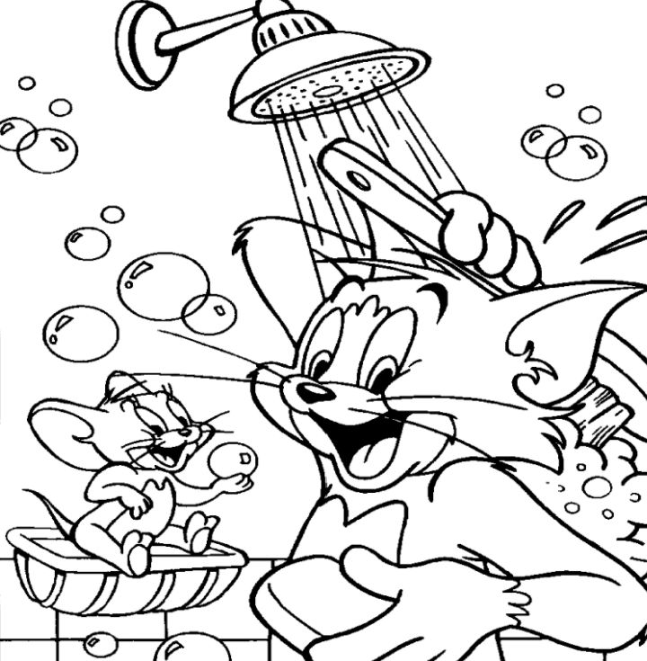 25 Free Tom and Jerry Coloring Pages for Kids and Adults