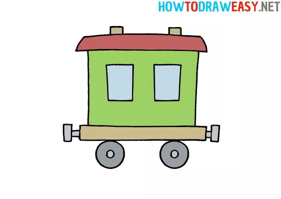 25 Easy Train Drawing Ideas - How to Draw a Train
