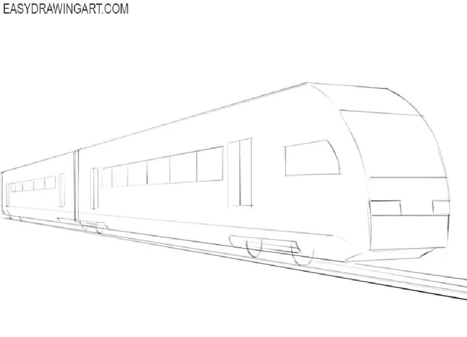 25 Easy Train Drawing Ideas - How to Draw a Train