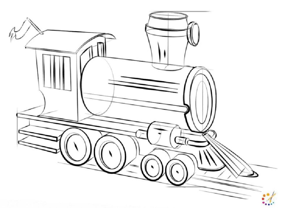 25 Easy Train Drawing Ideas - How to Draw a Train