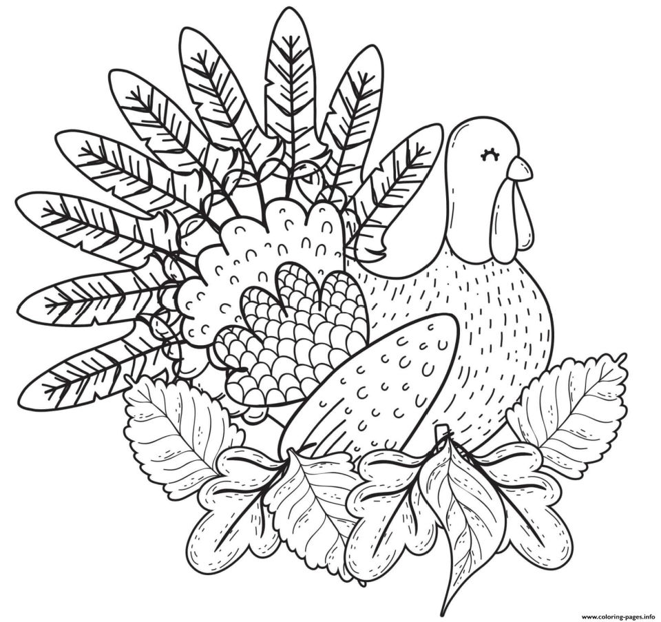 40 Free Thanksgiving Coloring Pages for Kids and Adults