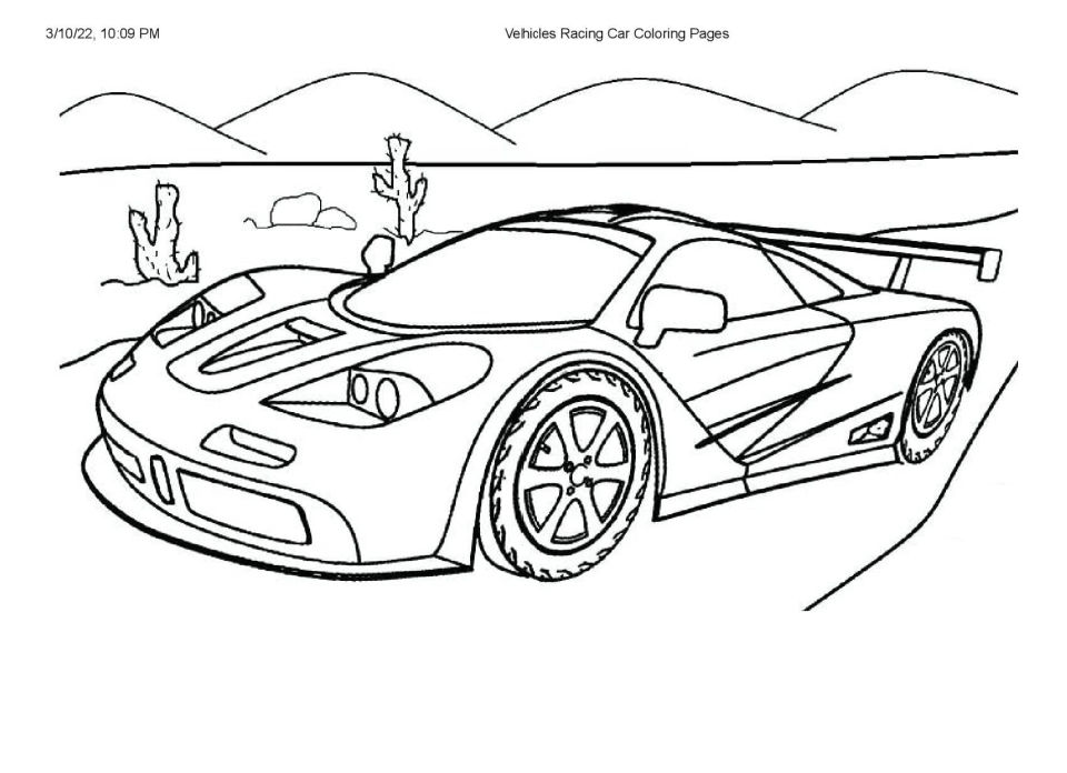 25 Free Car Coloring Pages for Kids and Adults