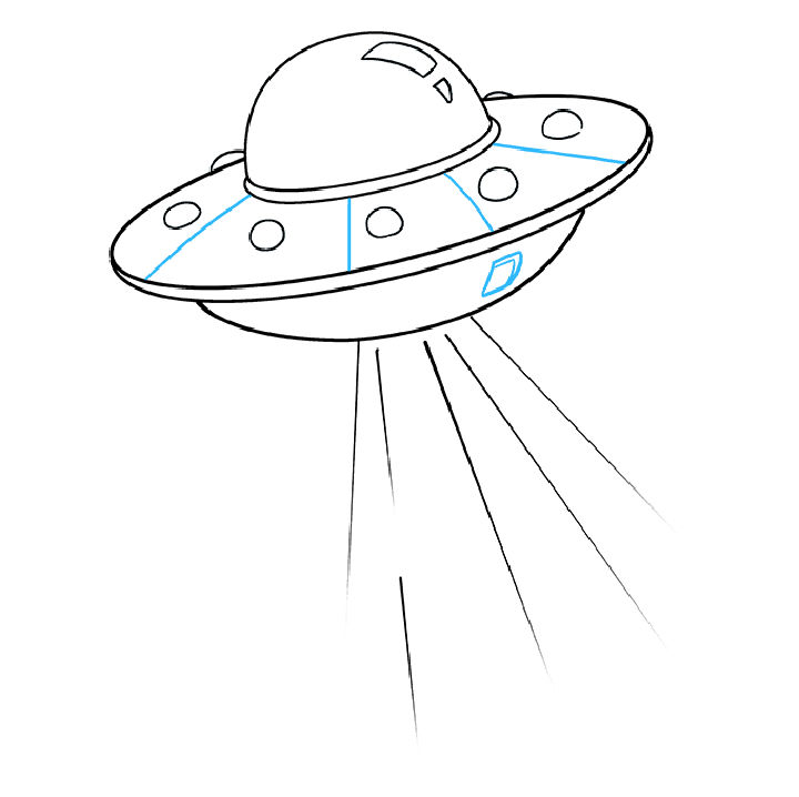 20 Easy UFO Drawing Ideas - How to Draw a UFO