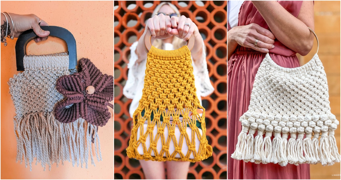 DIY Macrame Bag Pattern - Blitsy