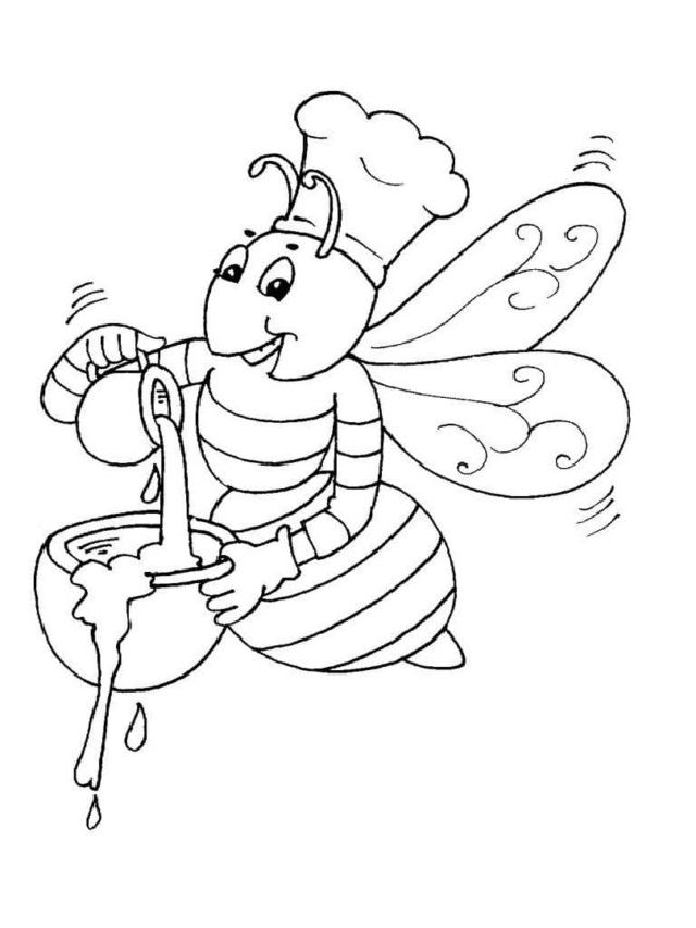 25 Free Bee Coloring Pages for Kids and Adults