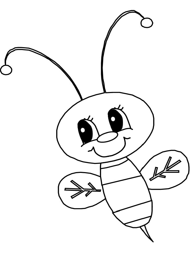 25 Free Bee Coloring Pages for Kids and Adults