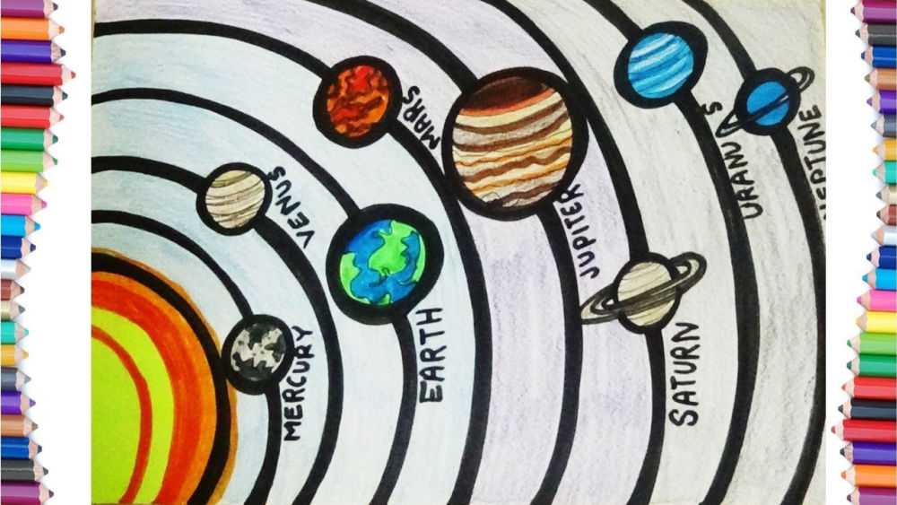 20 Easy Solar System Drawing Ideas - How to Draw