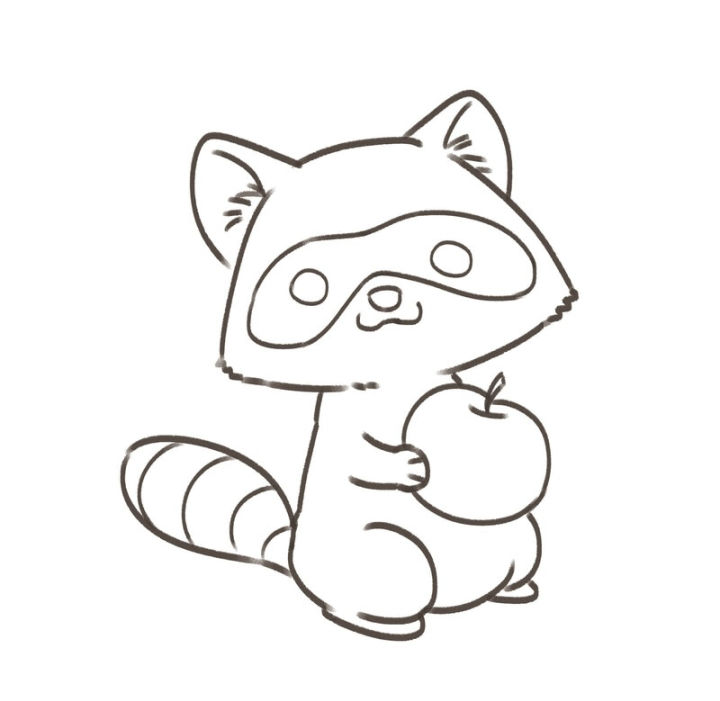 25 Easy Raccoon Drawing Ideas - How to Draw a Raccoon